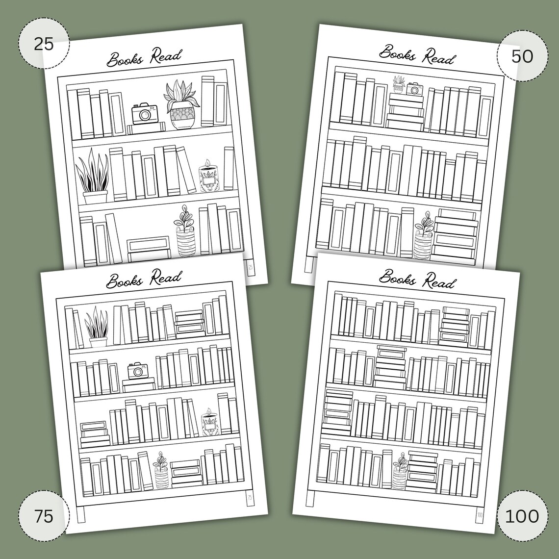 Bookshelf | Reading Tracker | Bookshelf Reading Log | Reading Goal ...