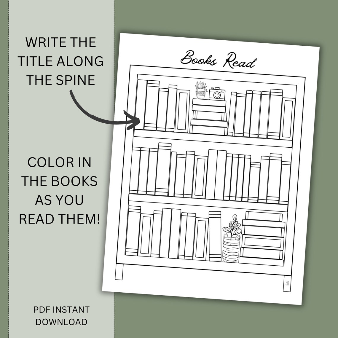 Bookshelf | Reading Tracker | Bookshelf Reading Log | Reading Goal ...