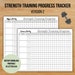 Weight Lifting Tracker, Workout Log, Strength Training Progress ...