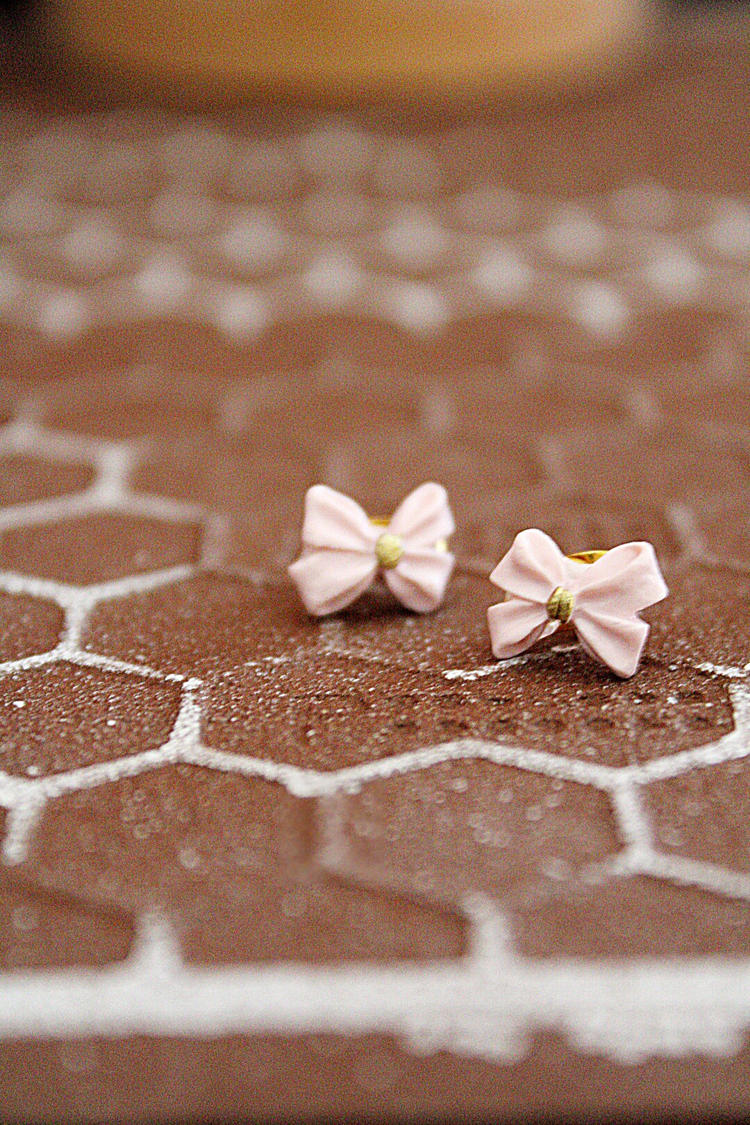 Mini Pink Polymer Clay Bows - Etsy