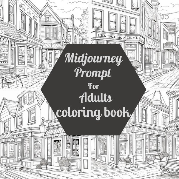 Midjourney Prompt Coloring Book - Etsy
