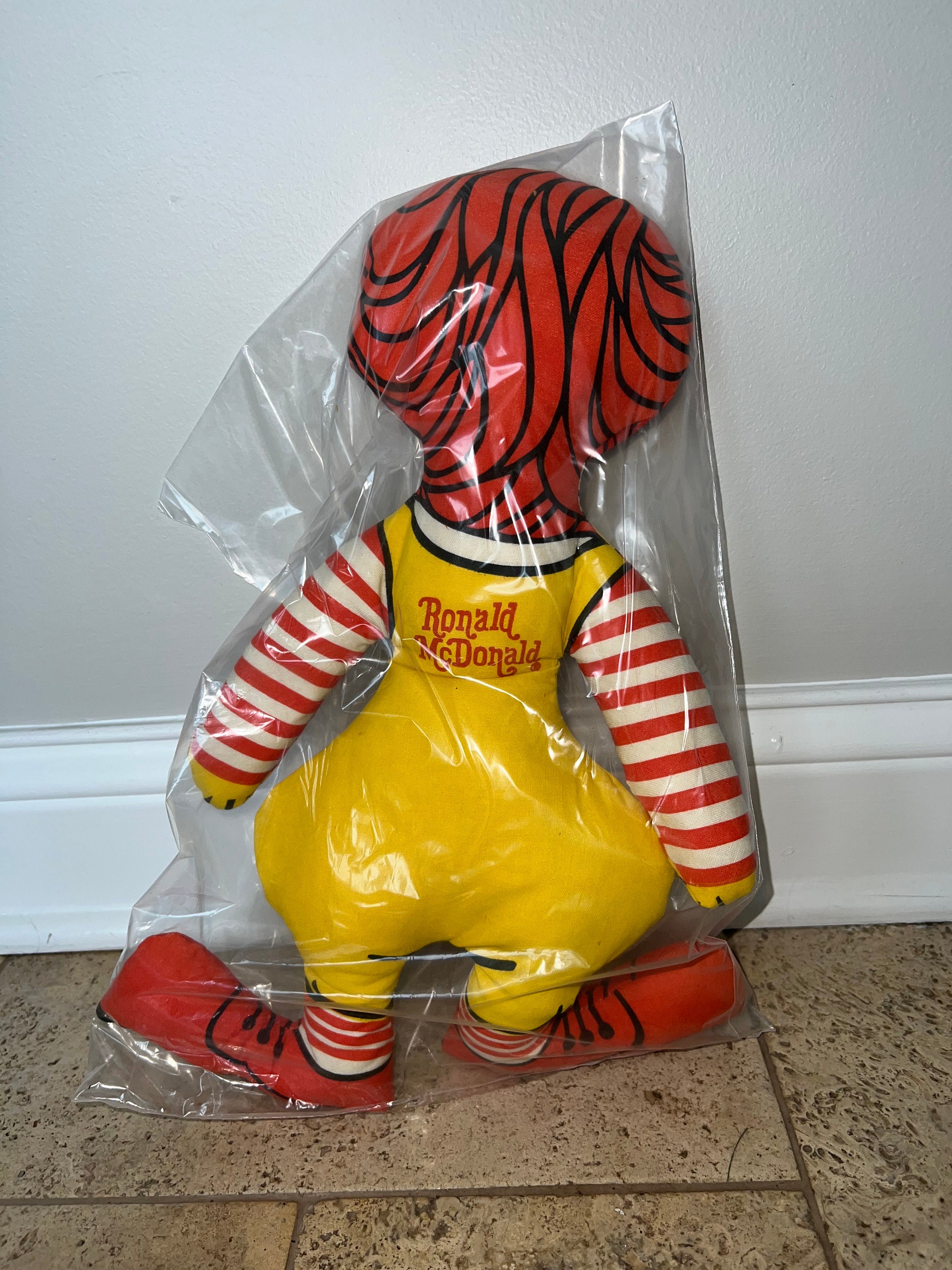 Cloth Ronald Mcdonald 1971 Doll Plush Fabric Nostalgic Vintage Mcdonald ...