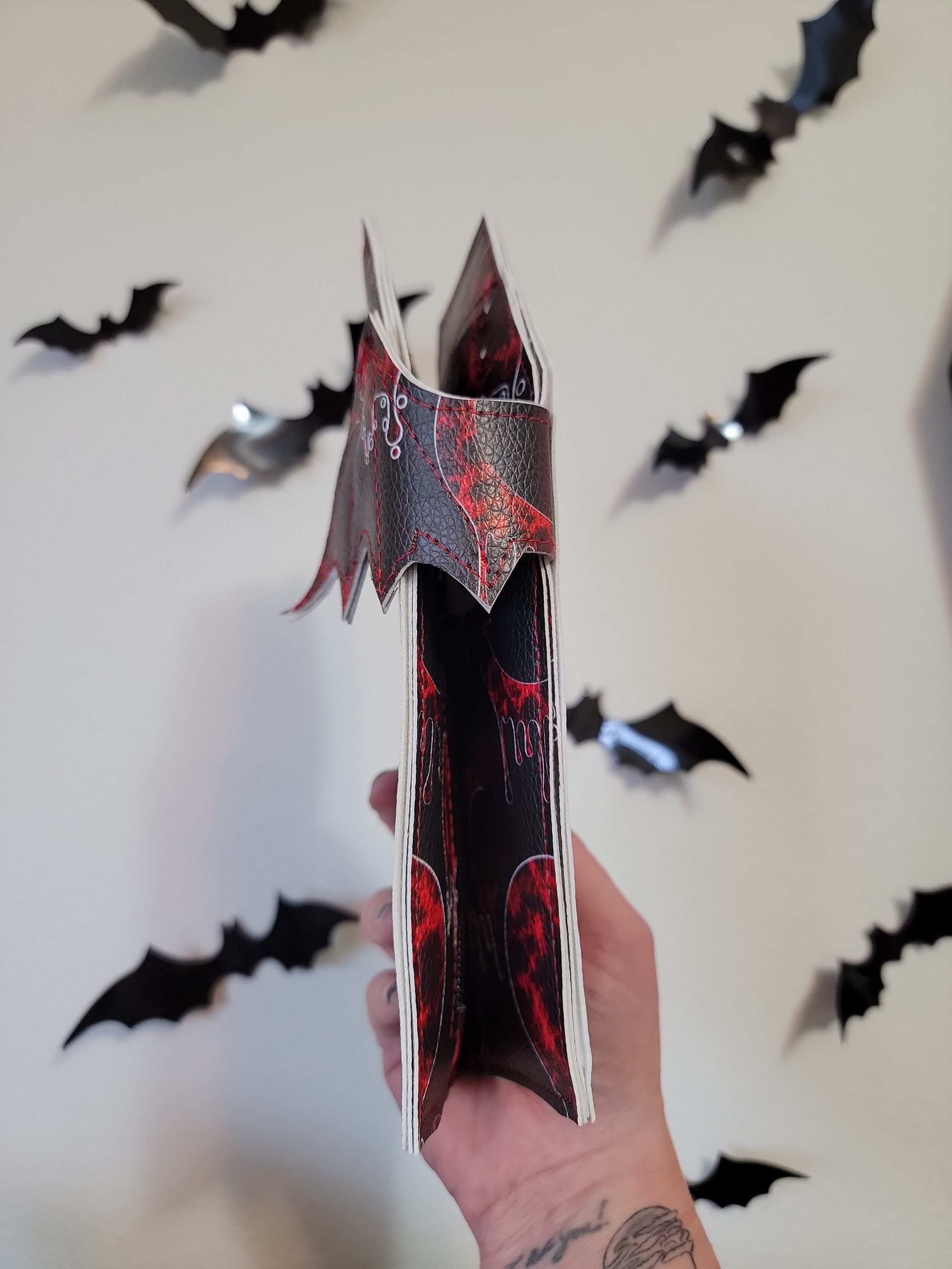 Blood Moon Coffin Wallet, Goth, Bi-fold, Spooky - Etsy