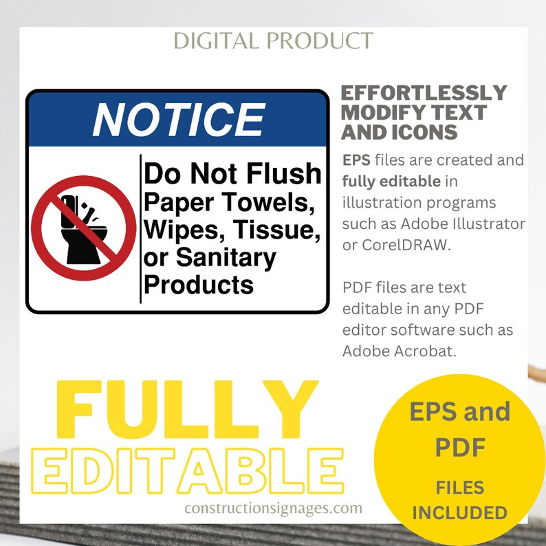 Do Not Flush Paper Towels, Wipes, Tissue, or Sanitary Products ...