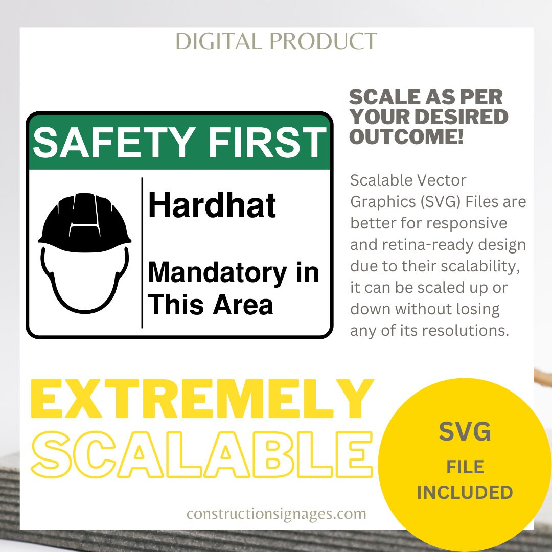 Safety Signs Bundle, Printable Safety Signs, Cricut Safety Sign, Safety ...
