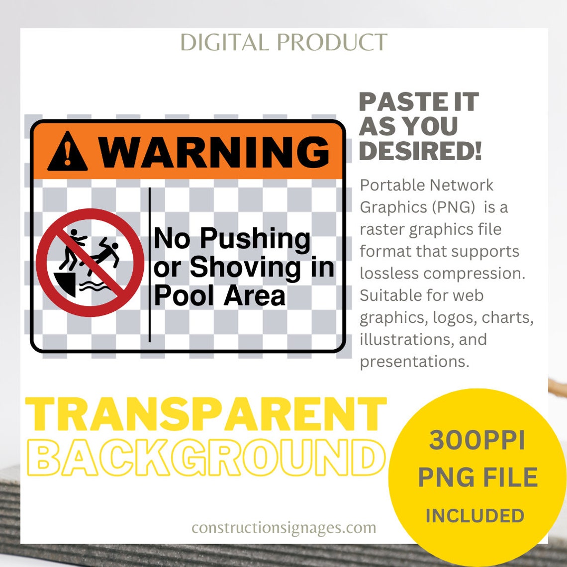 Swimming Pool Safety Sign, Printable Safety Sign, Cricut Safety Sign ...