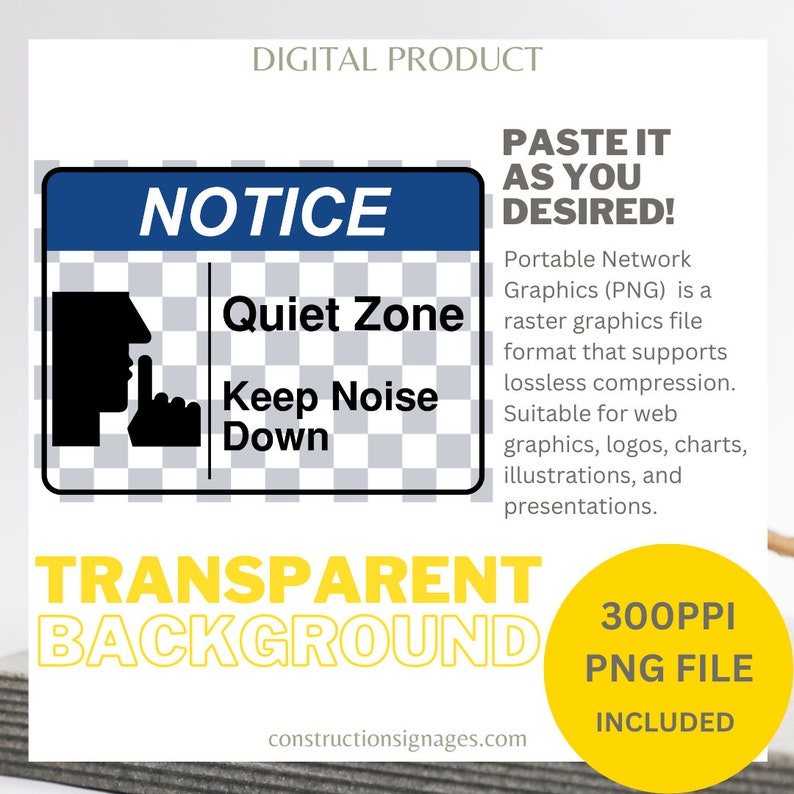 Quiet Zone, Keep Noise Down, Safety Signs, Printable Safety Sign ...