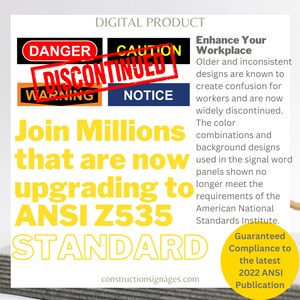 Safety Signages Bundle, Printable Safety Signage, Warning Sign Safety ...