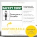 Emergency Shower, Printable Safety Signages, Digital Download - Etsy
