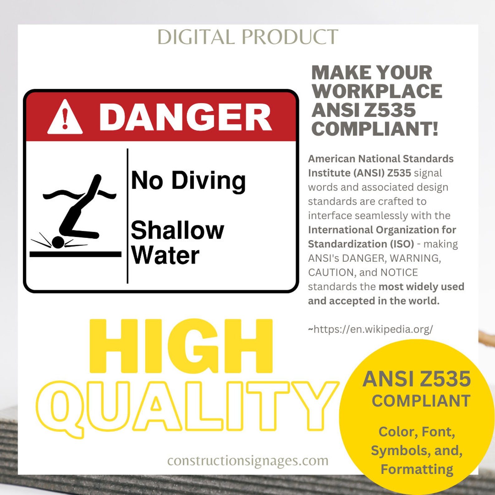 Swimming Pool Safety Sign, Printable Safety Sign, Cricut Safety Sign ...