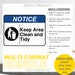 Keep Area Clean and Tidy, Safety Sign Printable, Digital Download - Etsy
