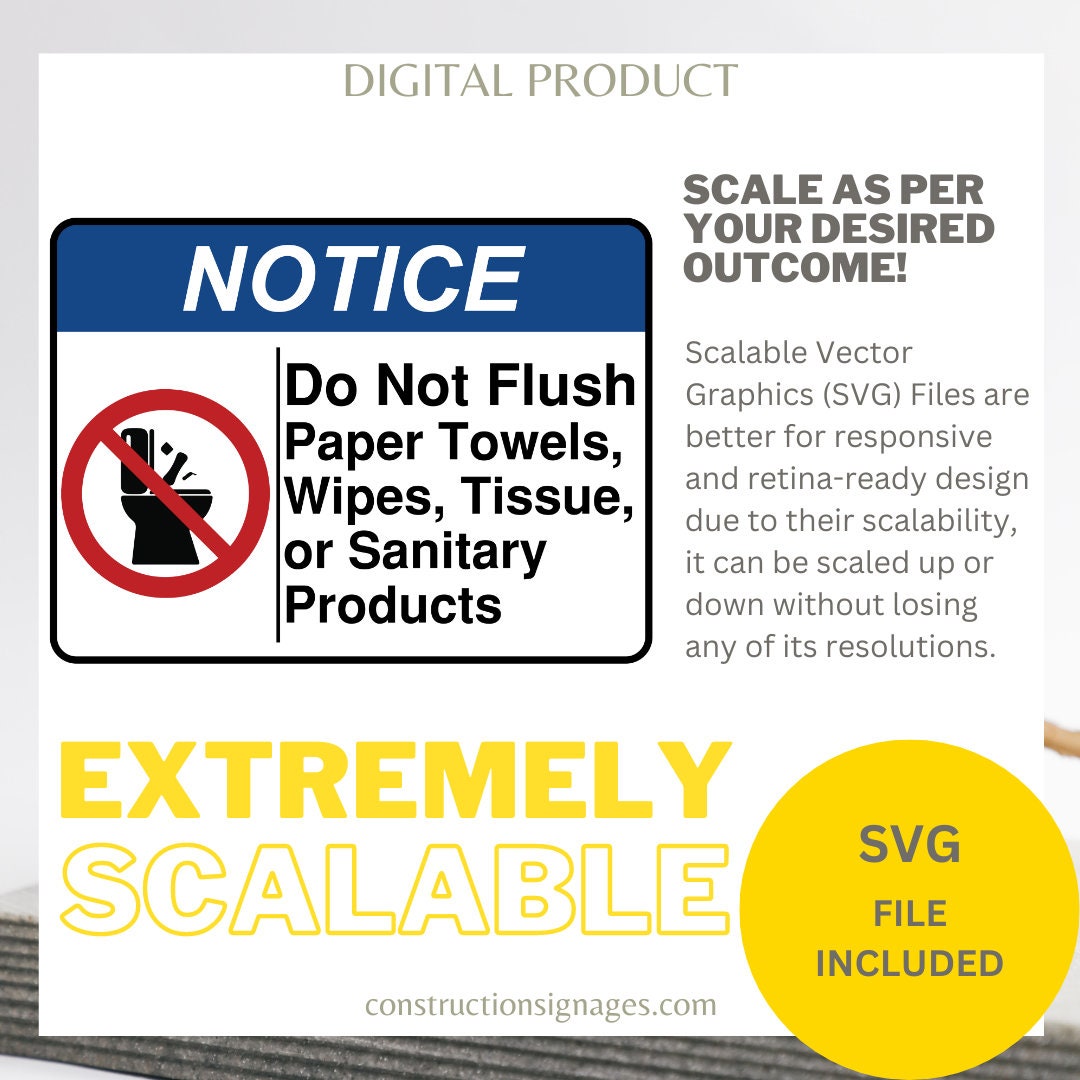 Do Not Flush Paper Towels, Wipes, Tissue, or Sanitary Products ...