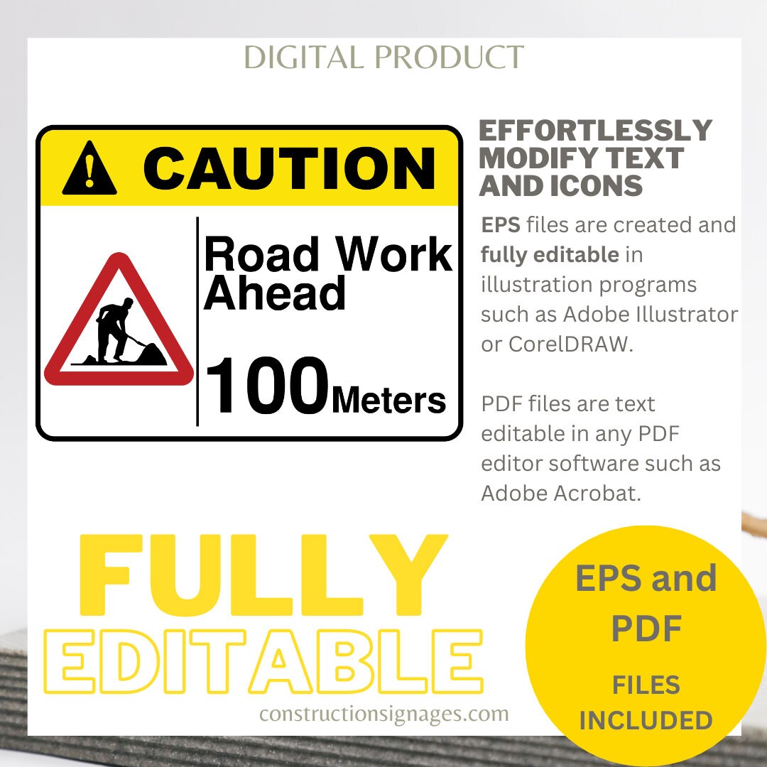 Safety Signages Bundle, Printable Safety Signage, Warning Sign Safety ...