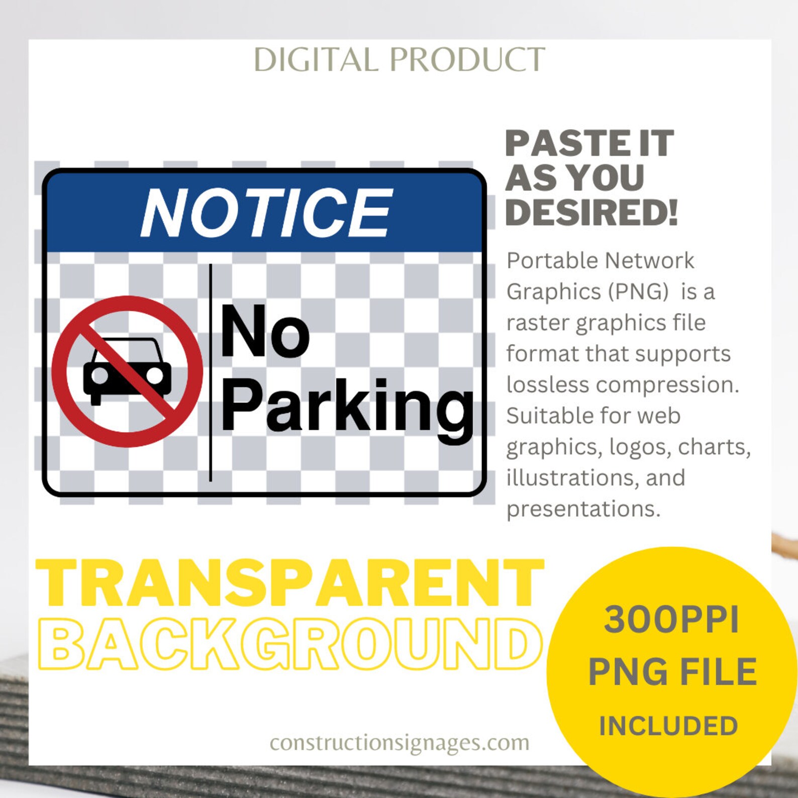 No Parking, Printable Sign, Editable Sign, Parking Sign, Notice Sign ...