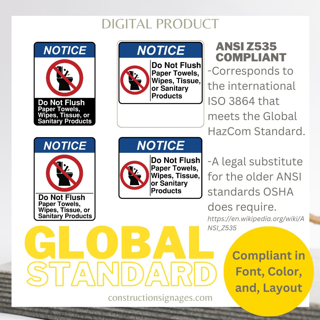 Do Not Flush Paper Towels, Wipes, Tissue, or Sanitary Products ...