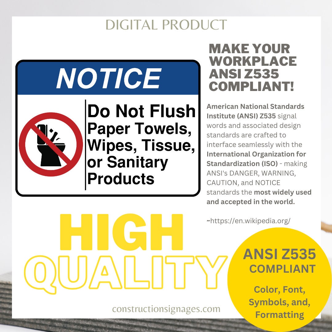 Do Not Flush Paper Towels, Wipes, Tissue, or Sanitary Products ...