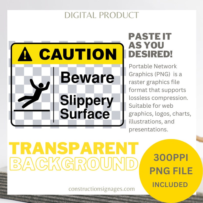 Beware, Slippery Surface, Printable Safety Signage, Caution ...