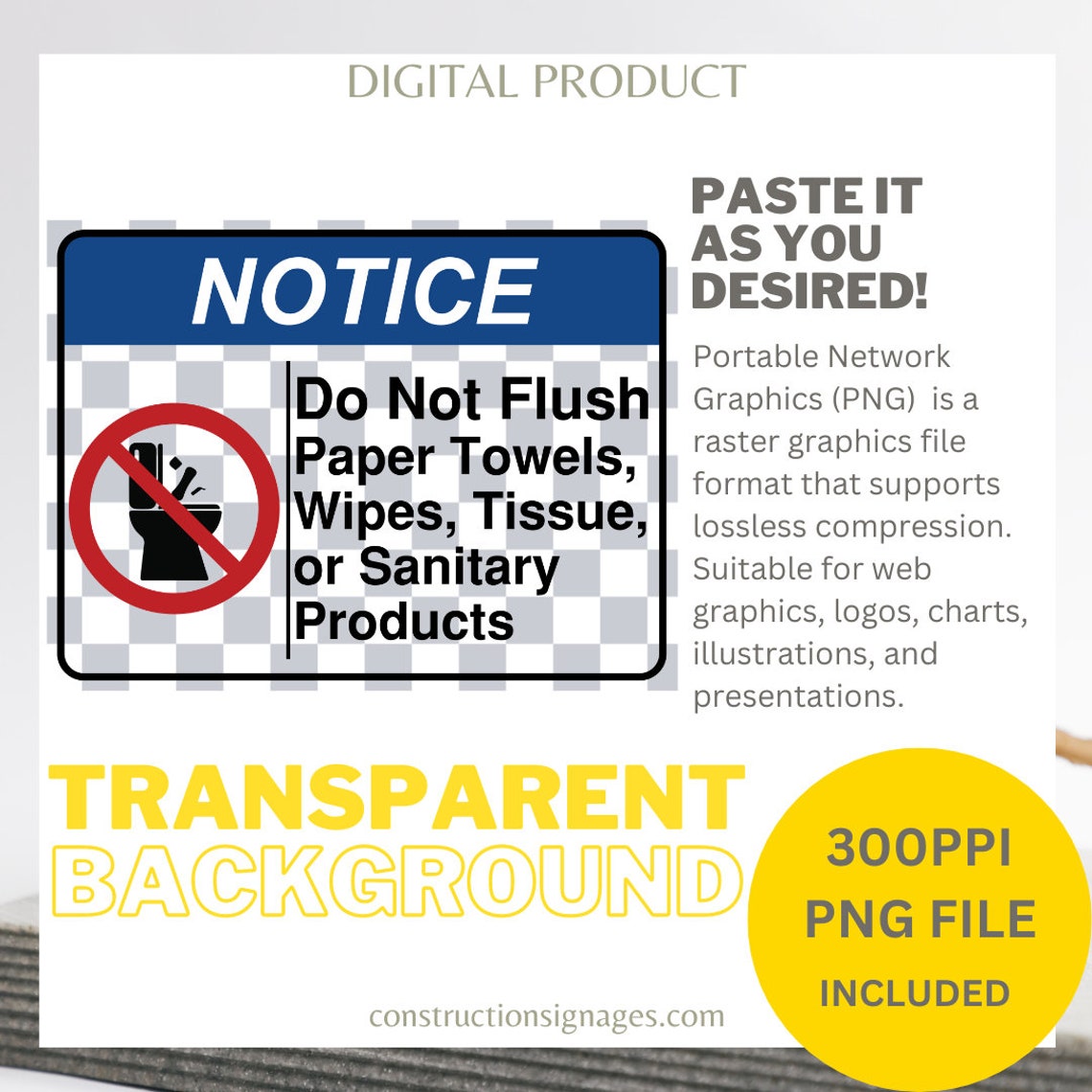 Do Not Flush Paper Towels, Wipes, Tissue, or Sanitary Products ...