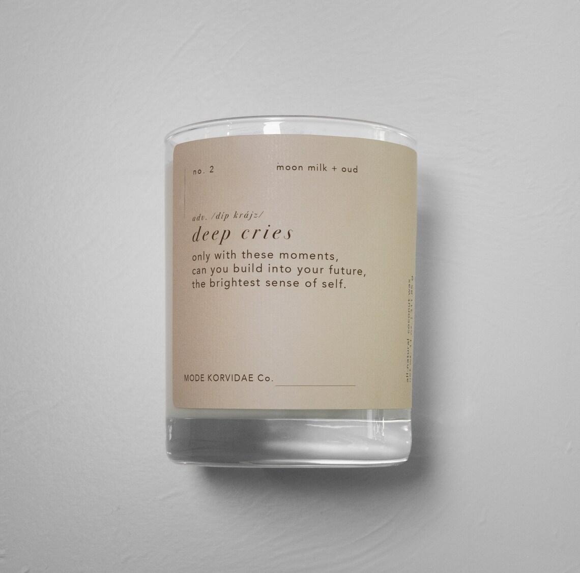 Deep Cries Candle - Mental Health Inspired Luxury Poetry Candles for a ...