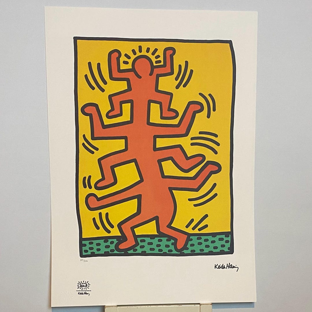 Keith Haring Growing #1 1988 Limited Edition Silkscreen Print | Pop Art ...