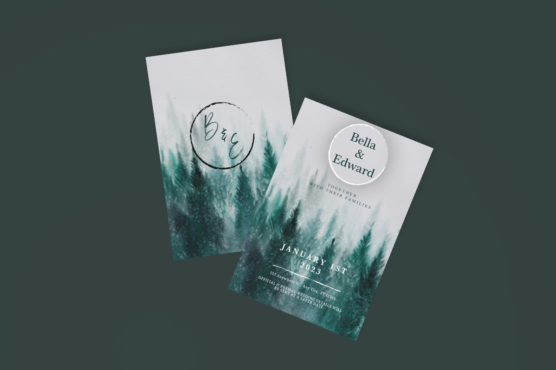 Mystical Romance: Enchanting Digital Invitation, Instant Digital ...