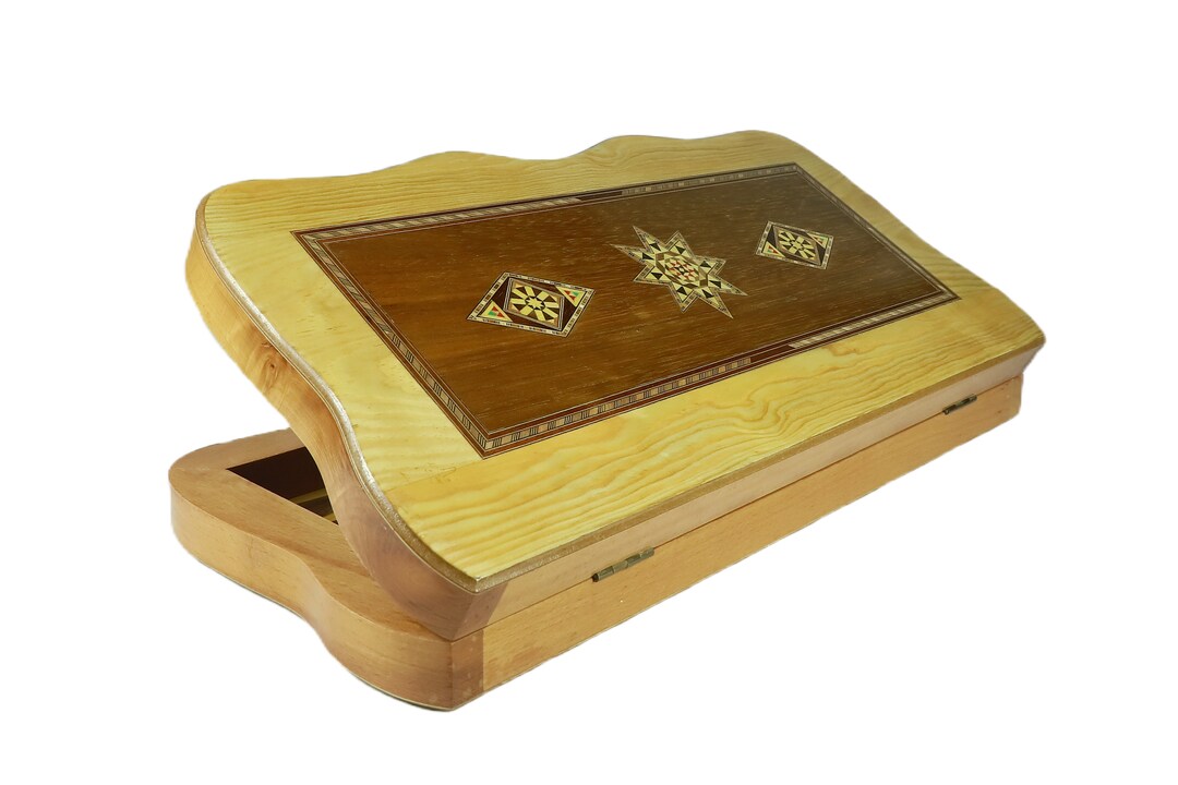 100% Handmade Large Backgammon Set With Mosaic Details 19 Curvy Board ...