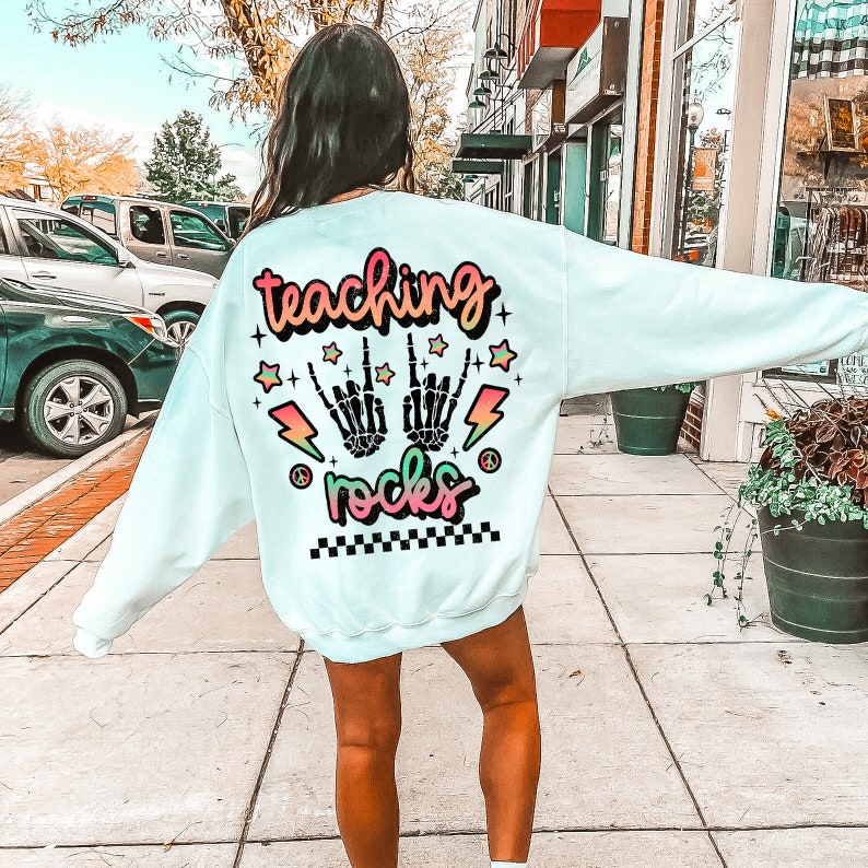 Teaching Rocks Png Sublimation Design Back to School Png - Etsy