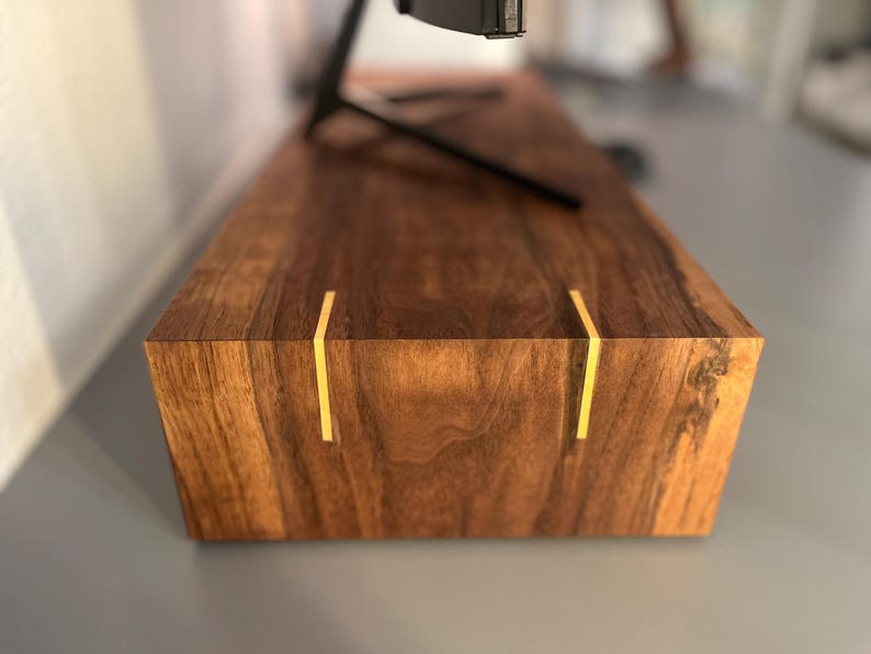 Handmade Walnut Monitor Riser, Ergonomic Computer Stand, Laptop Stand ...