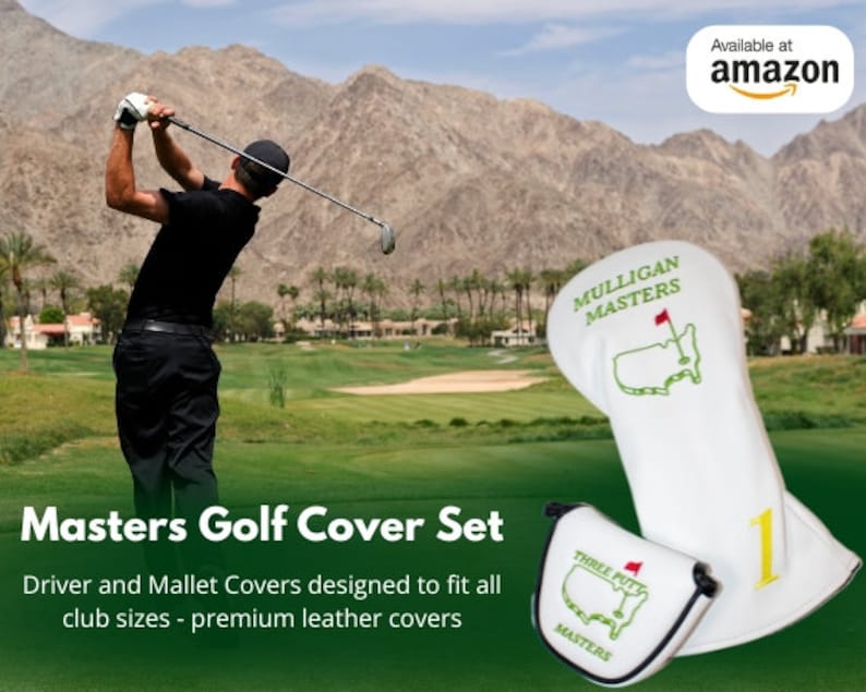 Golf Headcover Masters Set - Golf Head Cover for Driver/hybrid/wood ...