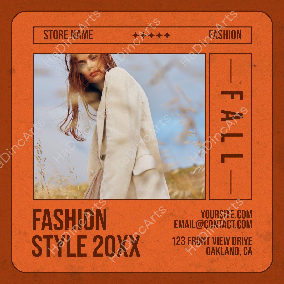 Fall Social Media Post Templates, Editable Canva Designs (digital ...
