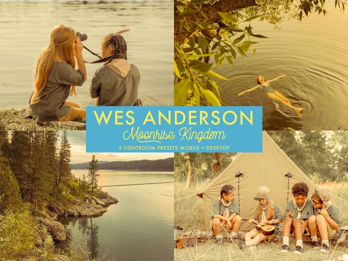 Wes Anderson Presets Color Grading Presets Lightroom Presets Moonrise ...