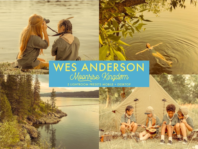 Wes Anderson Presets Color Grading Presets Lightroom Presets Moonrise ...
