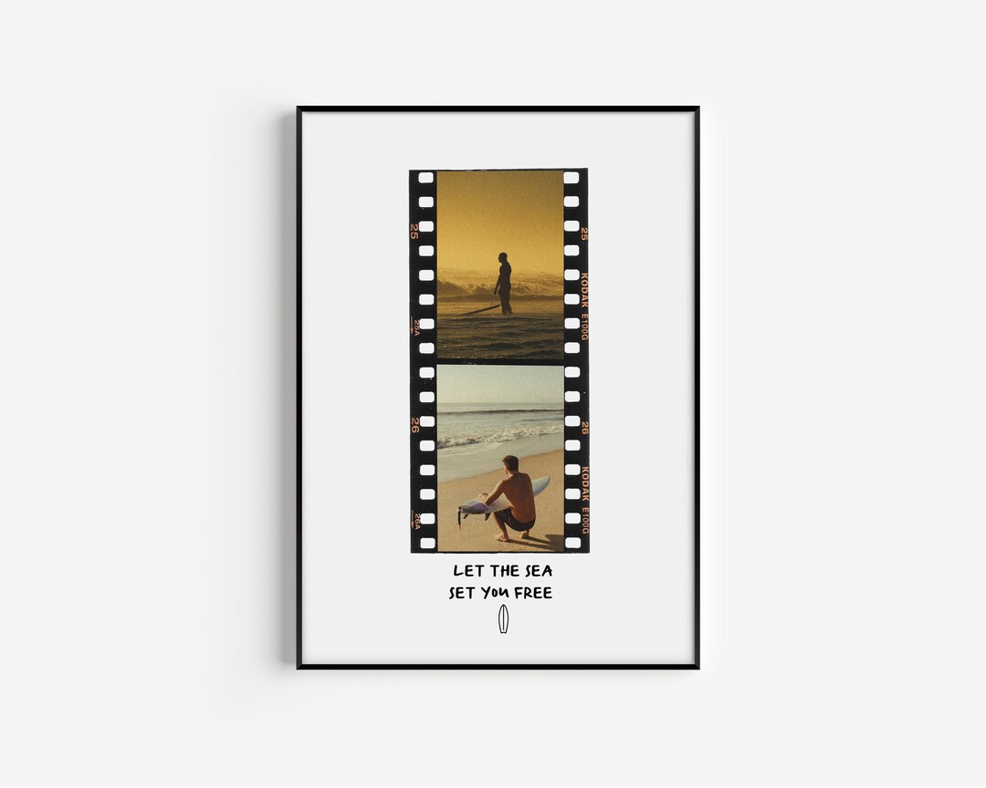 Personalized Surfing Poster, Unique Gift for Surfer, Personalized Wall ...