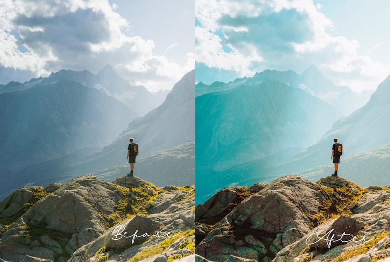10 Hiking Mountain Presets Nature Outdoor Presets Landscape Presets Professional Photography ...