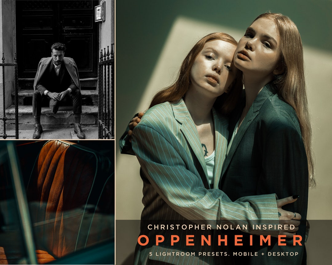 Cinematic Presets Oppenheimer Christopher Nolan Filter Presets Black ...