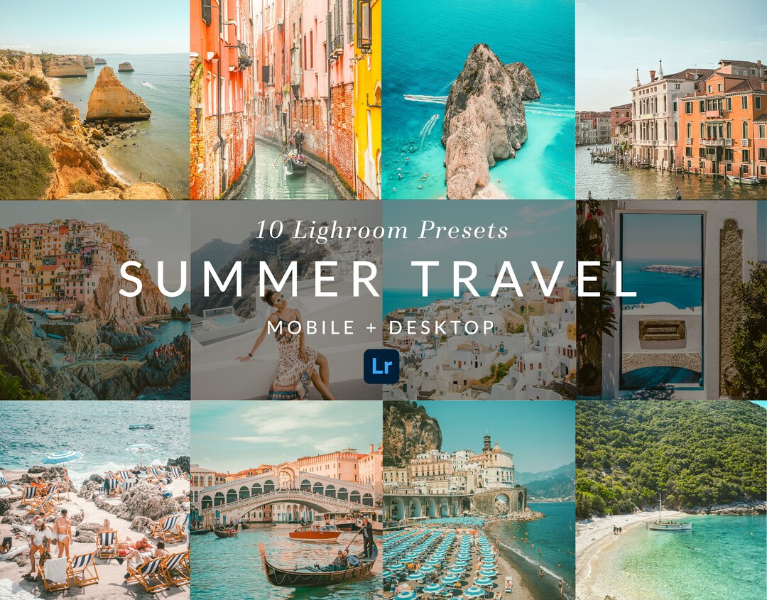 Summer Travel Lightroom Presets: Warm, Bright Influencer Filters ...