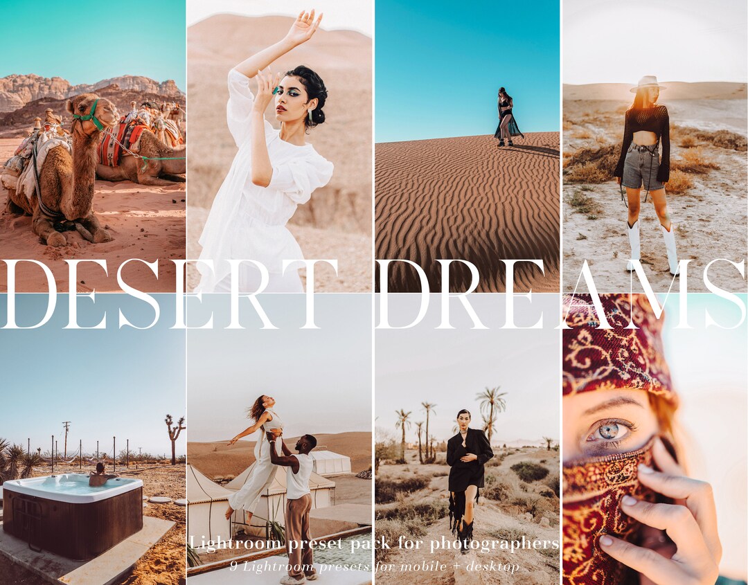 9 Boho Desert Presets Summer Travel Presets Influencer Presets Joshua Tree Utah Arizona Presets ...