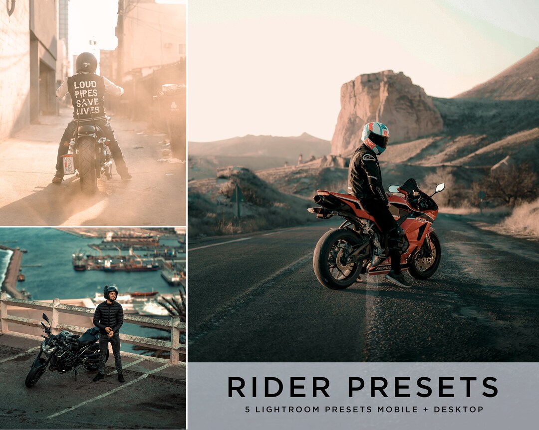 Biker Presets Rider Presets Motorcycle Presets Moody Presets Cinematic ...