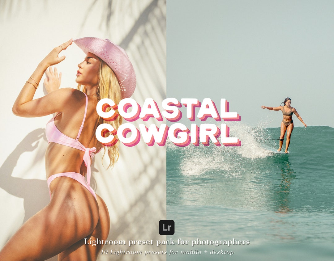 10 Coastal Cowgirl Presets Western Presets Summer Presets Grainy Preset Boho Surf Presets ...