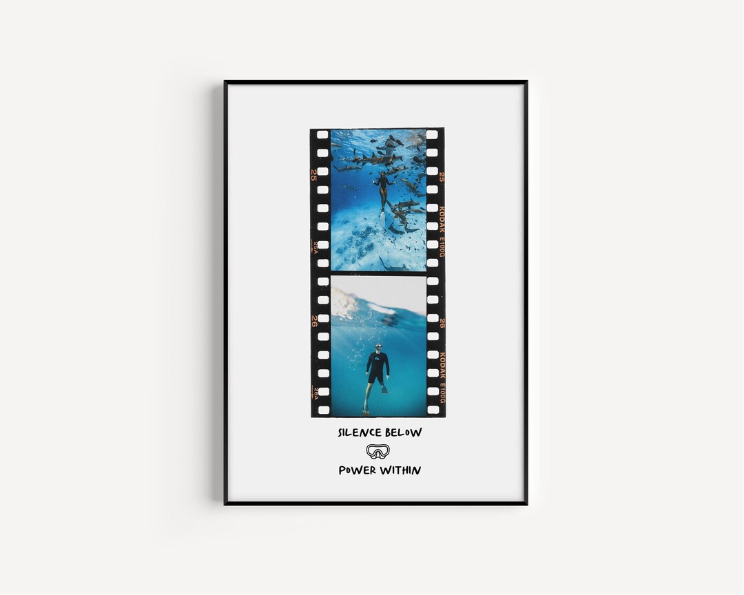 Diving Gift Personalized Diver Poster Print, Custom Polaroid Divers ...