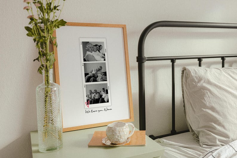 Personalized Memorial Gift Poster, Family Memorial Print, Polaroid ...