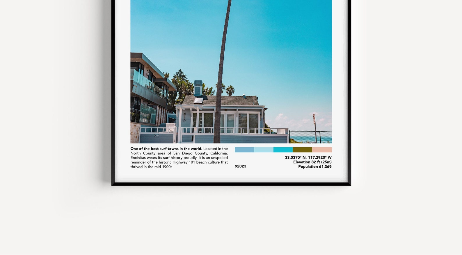 Encinitas California Photo Print | San Diego Surf Poster - Etsy