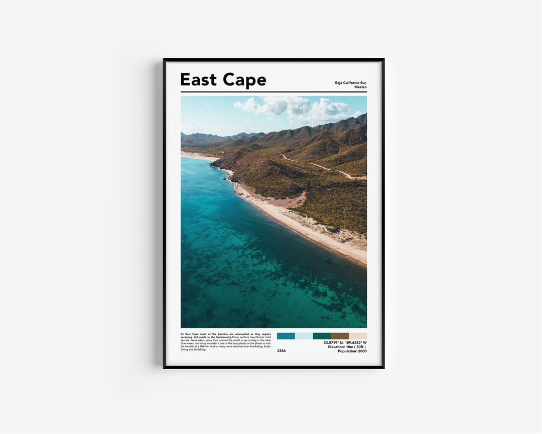 East Cape Poster East Cape Print Los Cabos Wall Art Baja California Sur ...