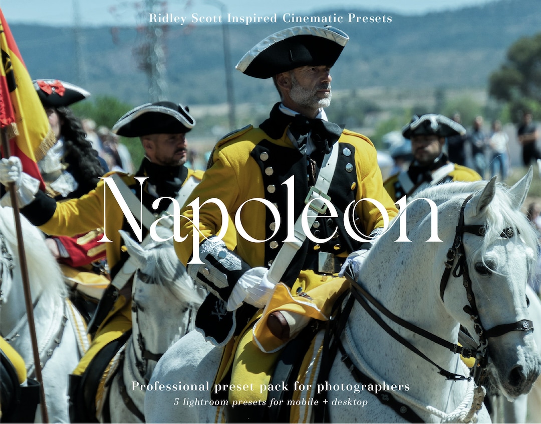 Cinematic Presets Napoleon Movie Filter Presets Moody Presets Color ...