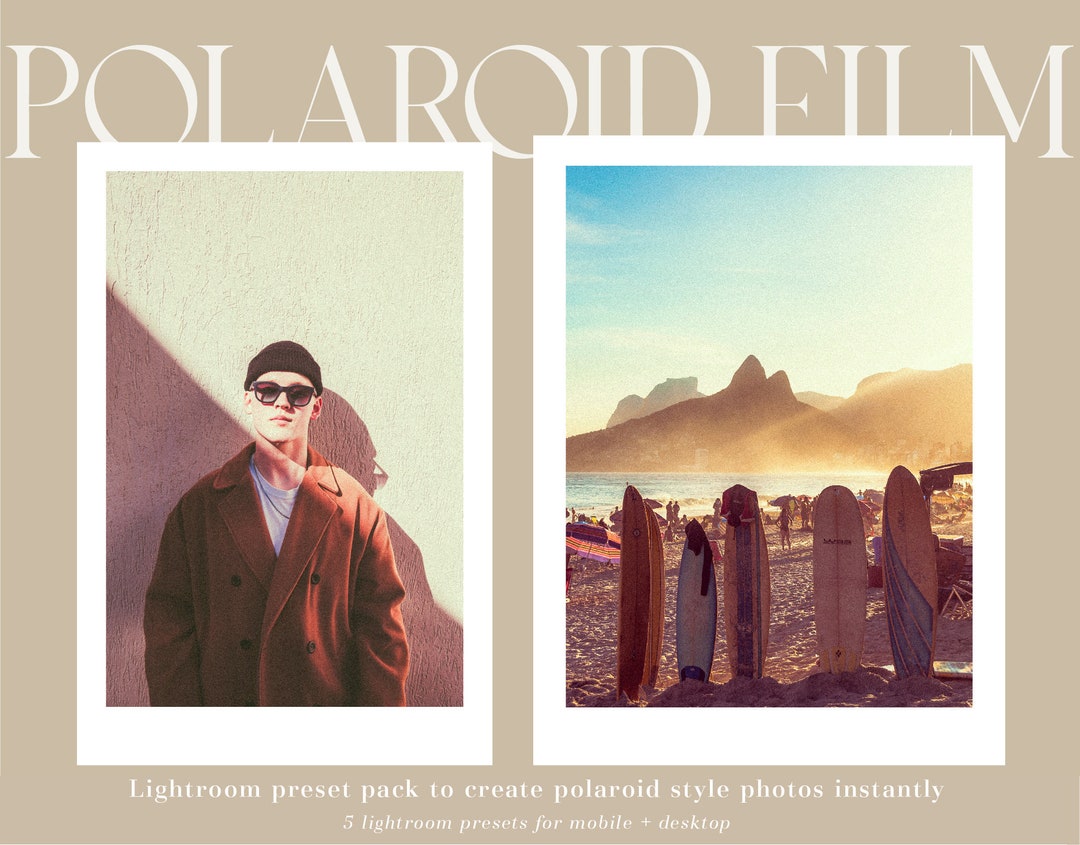 Polaroid Film Lightroom Presets: 90s Analog, Grainy Filter (mobile ...