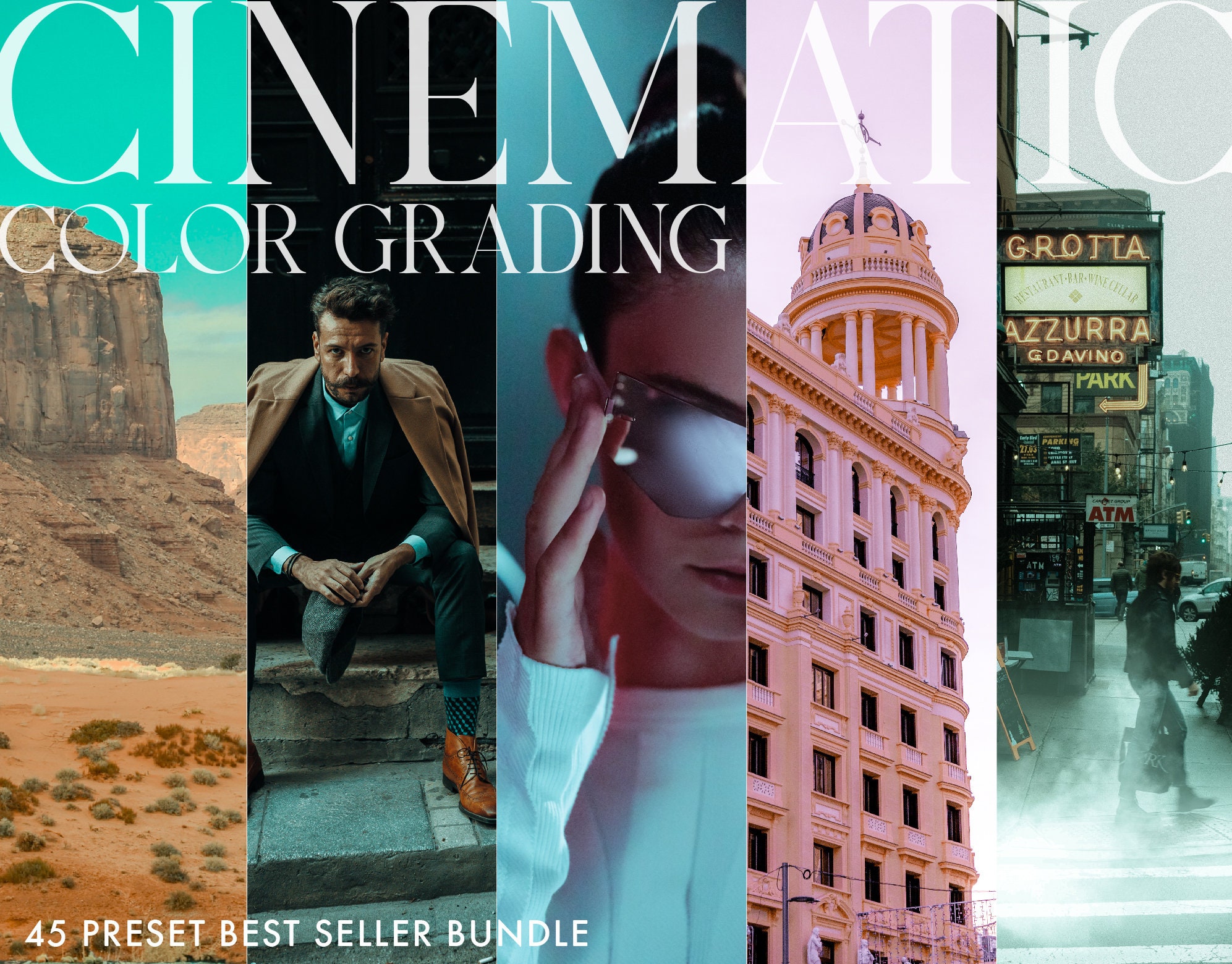 45 Cinematic Color Grading Preset Bundle Wes Anderson Presets - Etsy