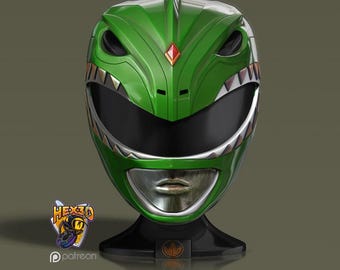 Power Rangers Lightspeed Rescue Green Ranger Helmet File STL 3D Print ...