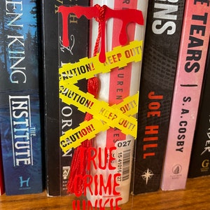 True Crime Bookmark, Horror Bookmark, Acrylic Bookmark - Etsy