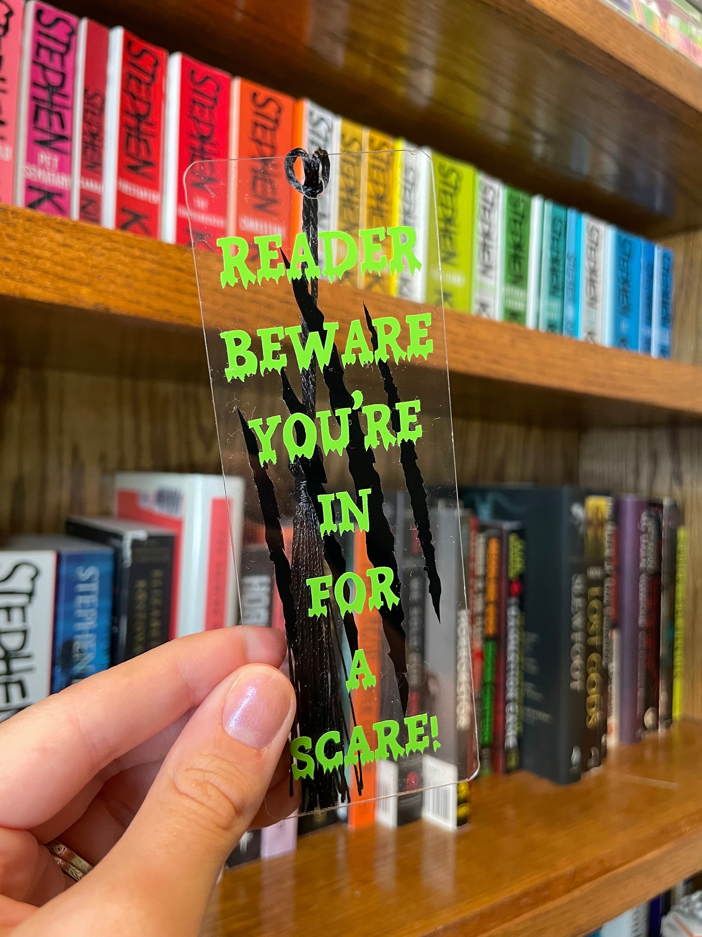 Goosebumps Bookmark Spooky Bookmark Horror Bookmark Acrylic - Etsy