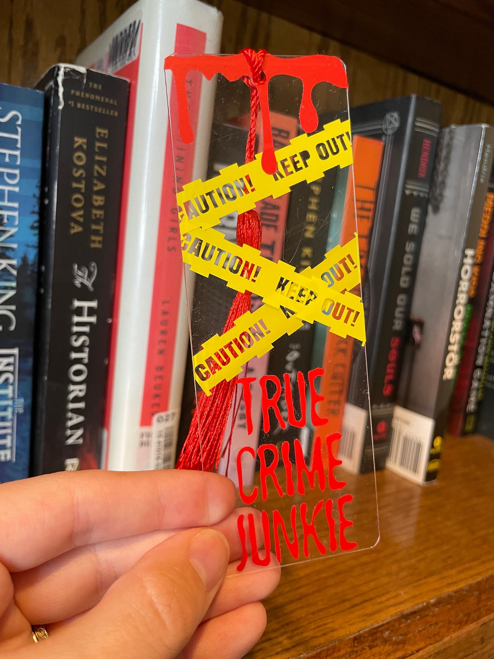 True Crime Bookmark, Horror Bookmark, Acrylic Bookmark - Etsy